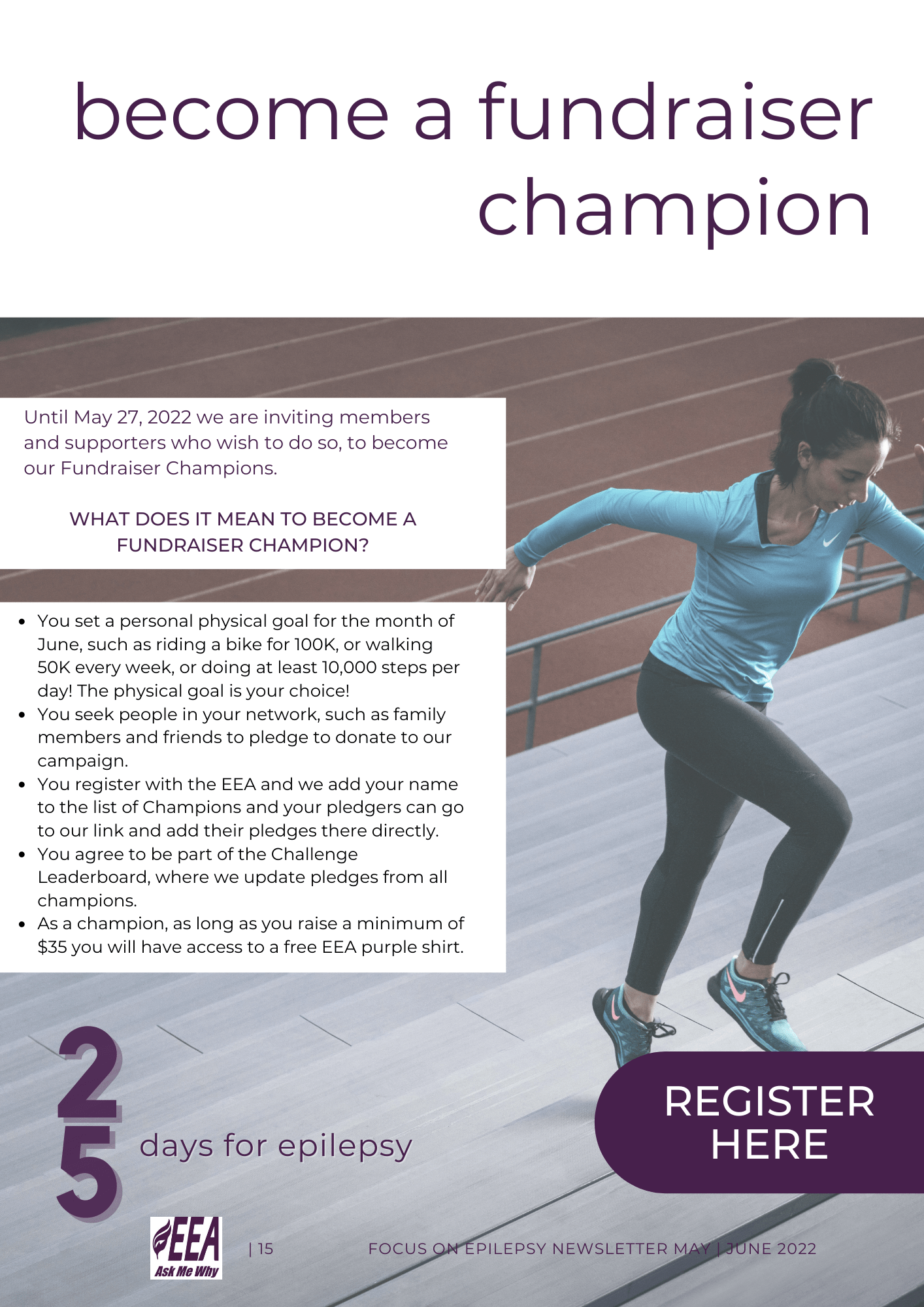 BECOME AN EEA 25 DAYS FUNDRAISER CHAMPION – REGISTRATION FORM ...